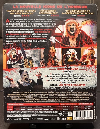 Terrifier 3 w. Steelbook (4K UHD + Blu-ray, EU Import, Region Free ...