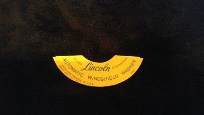 1949 1950 1951 1952 1953 LINCOLN (ALL MODELS) WINDSHIELD WASHER LID ...