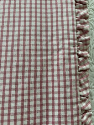 Cowtan And Tout Gingham Bed Throw Raspberry/white Check | eBay