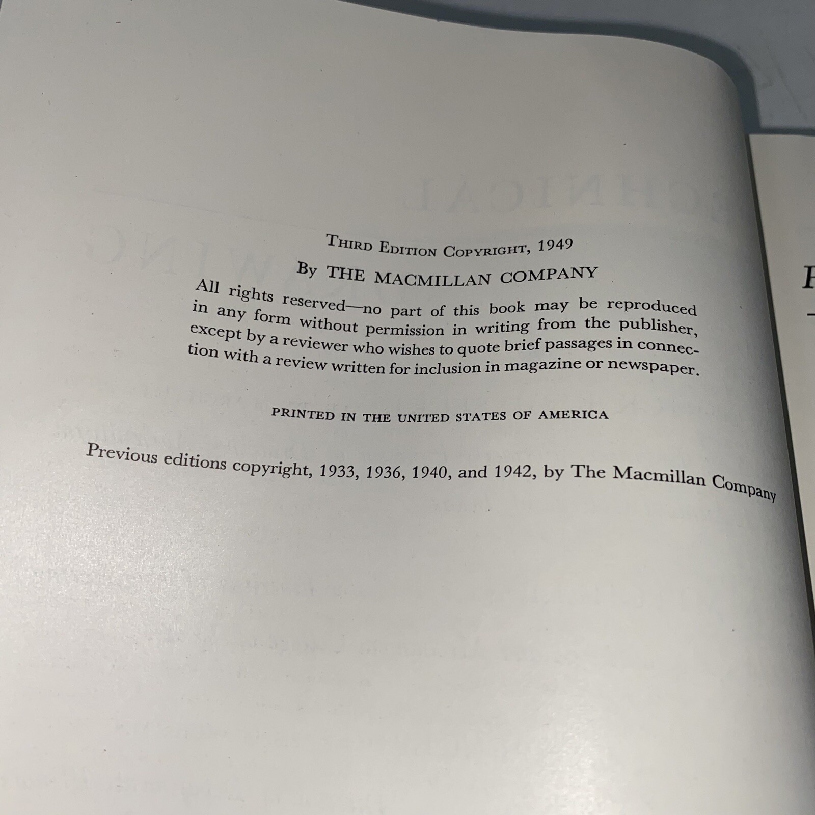TECHNICAL DRAWING BY GIESECKE, MITCHELL & SPENCER 1949 HARDCOVER 3RD ...