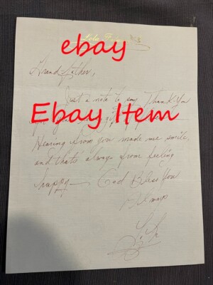 Lola Falana Original Letter To Her Grand Father On Lola Falana ...