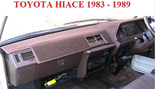 BLACK DASH MAT, DASHMAT, DASHBOARD COVER FIT TOYOTA HIACE 1983-1989 | eBay