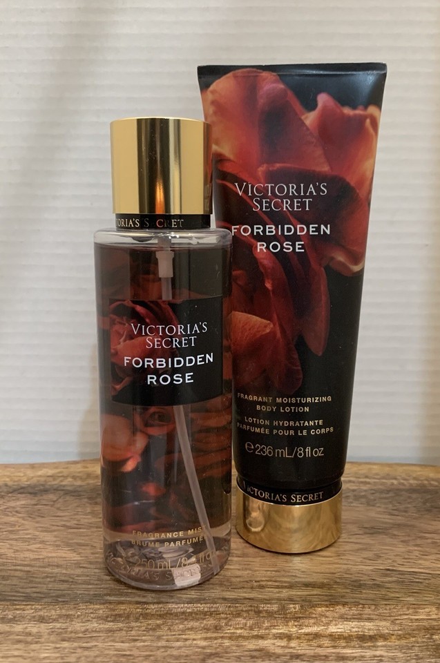 Victoria’s Secret FORBIDDEN ROSE Fragrance Mist and Lotion 667552947711 ...