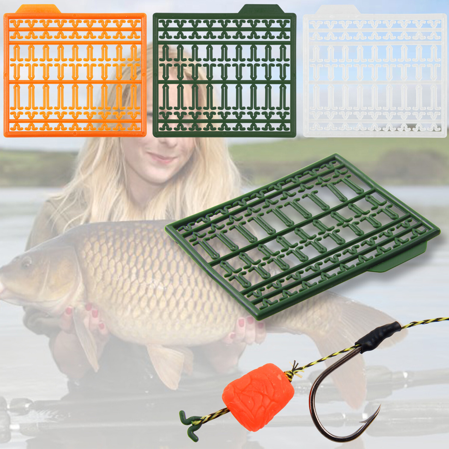 Carp Fishing Baiting needle Tool Set with Boilie Bait Stopper Bait Rig ...