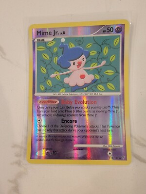 Pokemon TCG Card 2009 Supreme Victors - Mime Jr 115/147 Reverse Holo ...