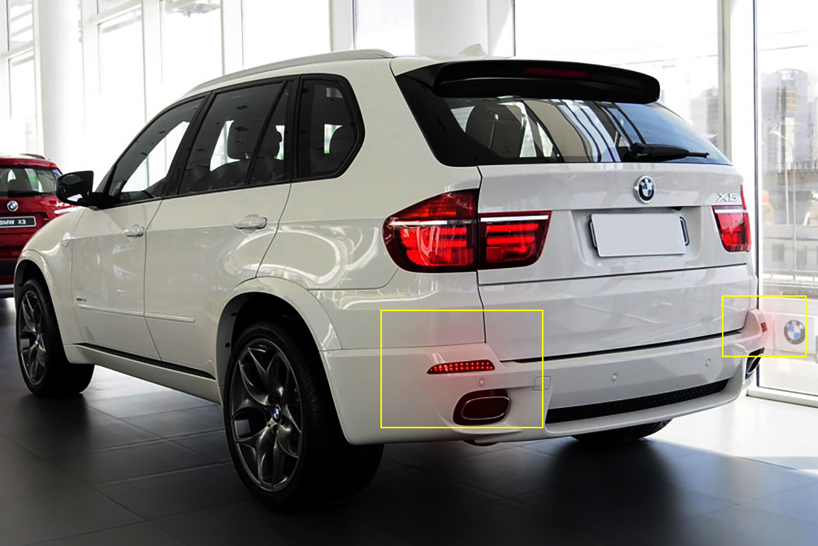 Schwarz Reflektor Rücklicht Bremsleuchte Für BMW X5 E70 63217158950 ...