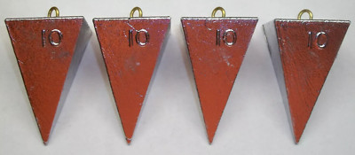 10-10oz lead Pyramid Fishing Sinkers Decoy Weights FREE SHIPPING | eBay
