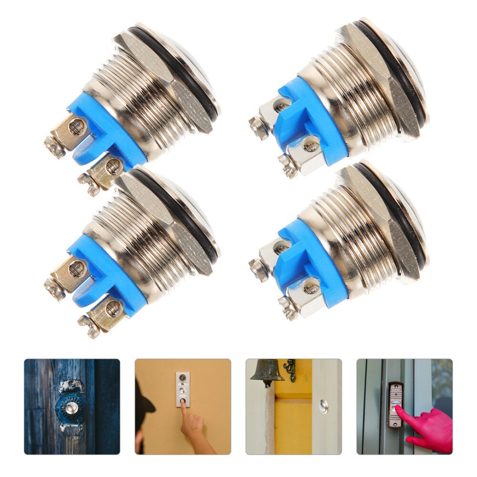 4Pcs For Door Sturdy Ringer Button Universal Ringer Button Door Bell ...