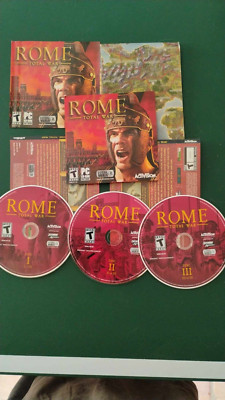 ROME TOTAL WAR Original ACTIVISION Computer PC 2004 Strategy Game w ...