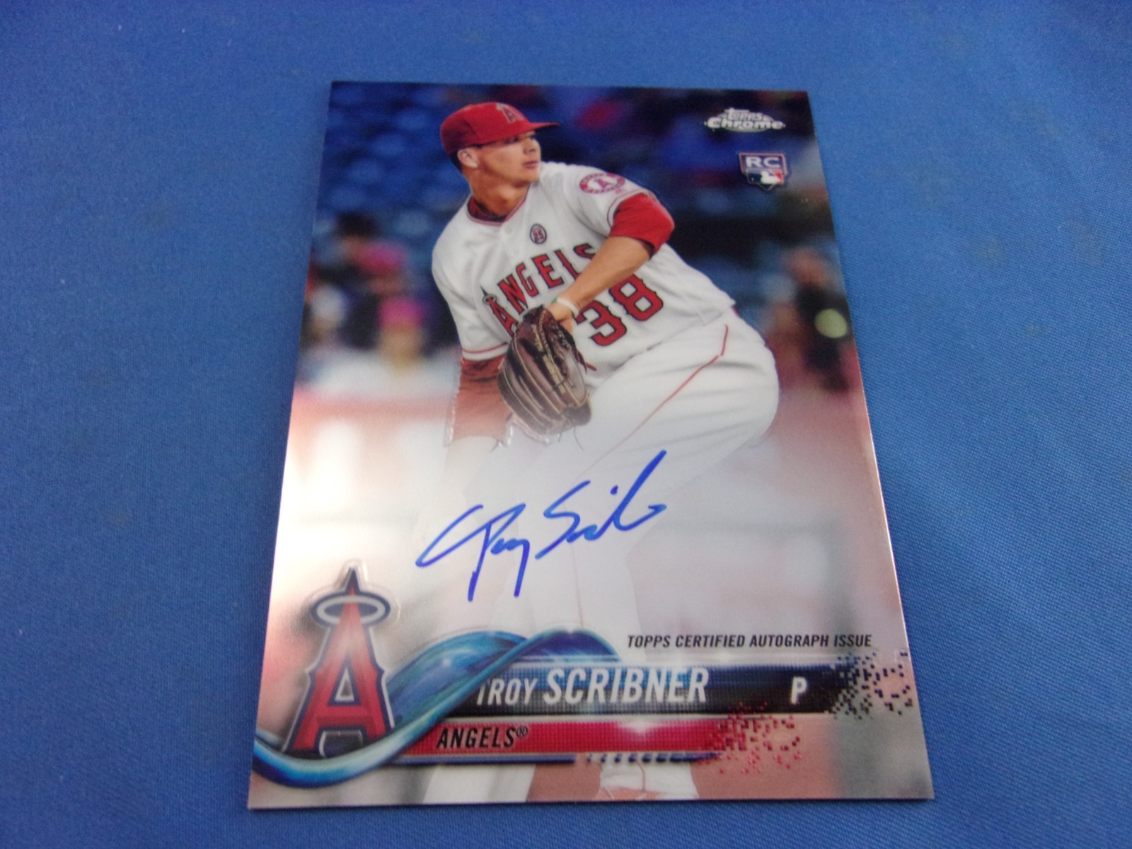 Topps Chrome 2018 RC Rookie Autograph AUTO Troy Scribner RA-TS | eBay