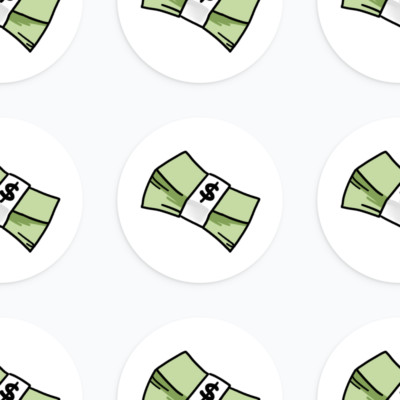 50pcs Cash Money Doodle Cute Label Sticker 25mm | eBay Australia