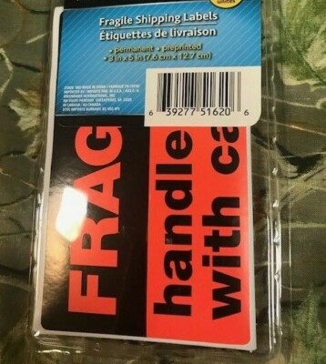 JOT FRAGILE SHIPPING LABELS 10 CT NEW IN PACK | eBay