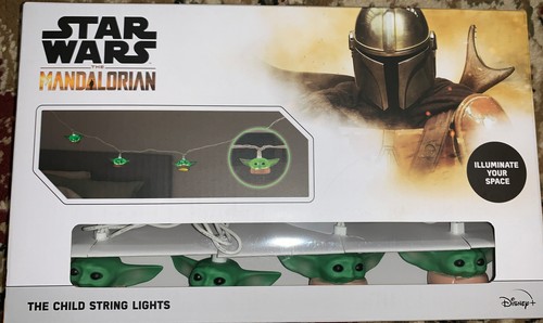 Disney Yoda Child Star Wars String Lights The Mandalorian 10ft | eBay