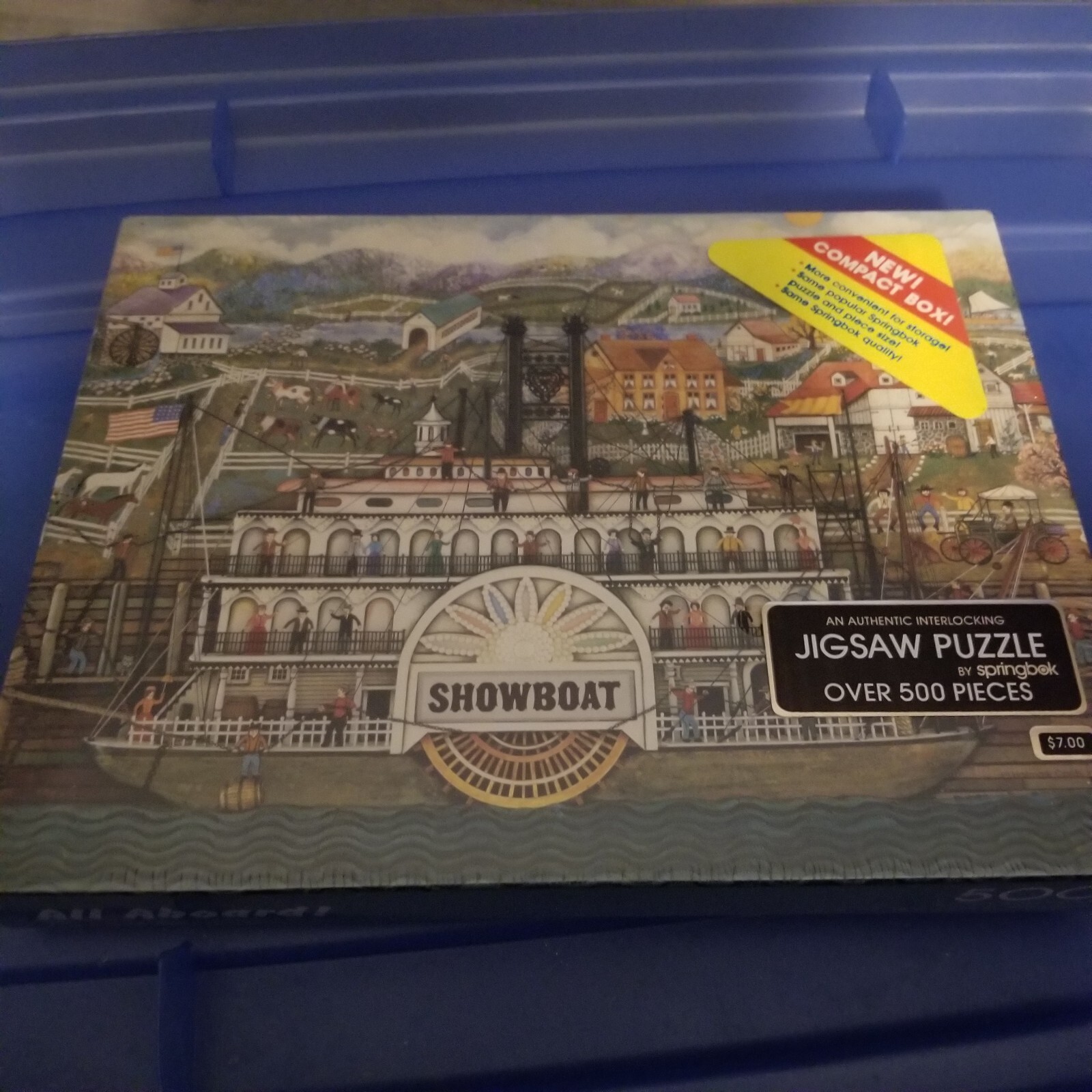 Vintage Springbok Puzzle "All Aboard!" - Showboat Folk - New/Sealed | eBay