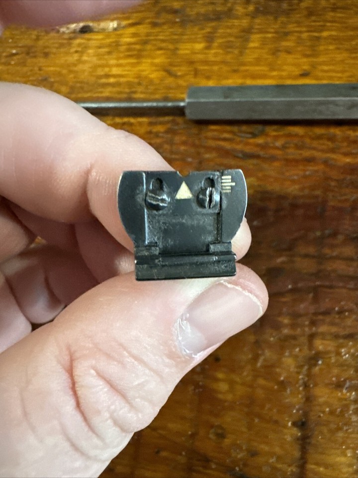 Vintage Lyman Folding Rear Rifle Sight With A .3665 Dovetail. Vintage ...