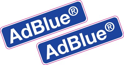 2x AdBlue Printed Vinyl Stickers 80mm x 24mm Car Van Diesel Eco | eBay UK