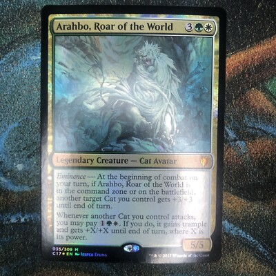 Arahbo, Roar of the World *Foil* Mtg Commander 2017 - NM - Magic The ...