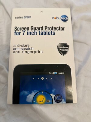 Screen guard protector for 7 inch tablets, clear anti-glare, anti ...