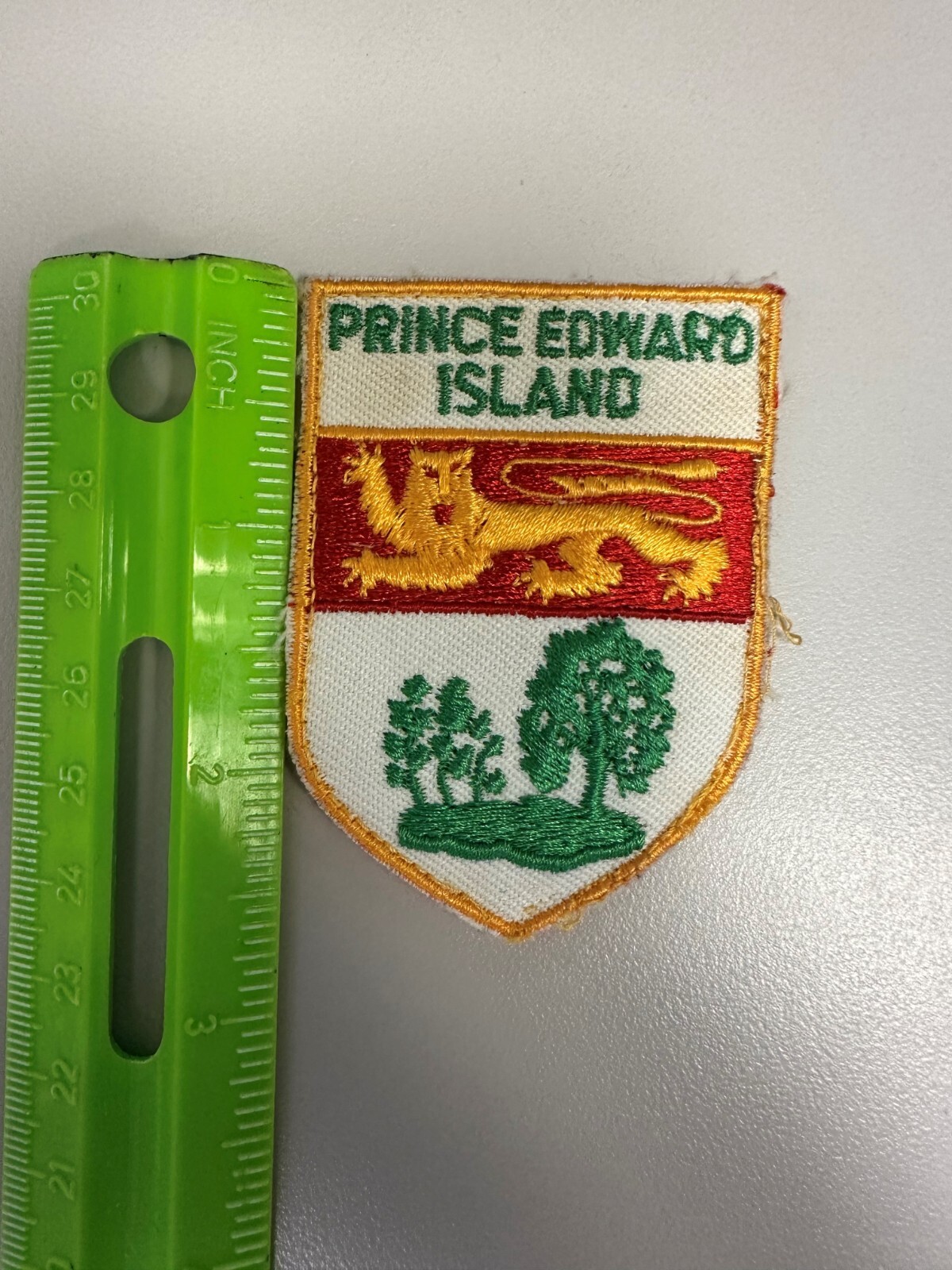 Vintage Prince Edward Island PEI Patch Heraldic Shield Crest Coat of ...