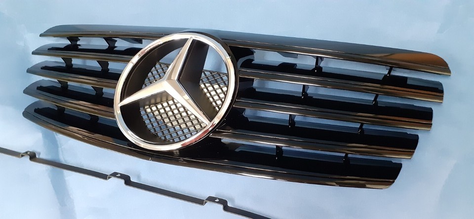 Black Front Grille For 1996-2002 Mercedes Benz W208 CLK430 CLK320 ...