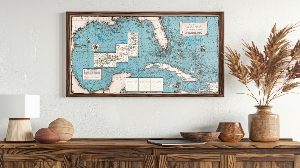 Sunken Treasure Map - Florida, Bahamas, Gulf of Mexico. 1 Map + 1 Index ...