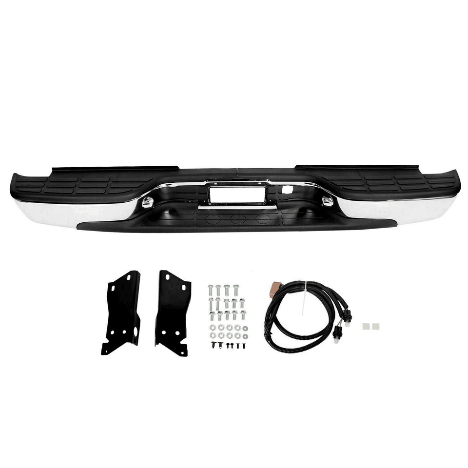 NEW Chrome Complete Rear Bumper for 1999-2007 Chevy Silverado Sierra ...