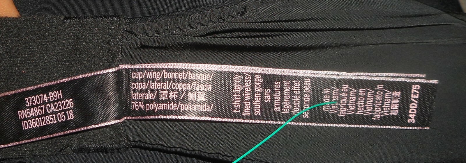 New Bra Victoria's Secret, Lined WireFree Black MSRP-$40.00 34DD | eBay