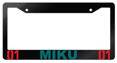 Miku Glossy Black Plastic License Plate Frame Vocaloid | eBay