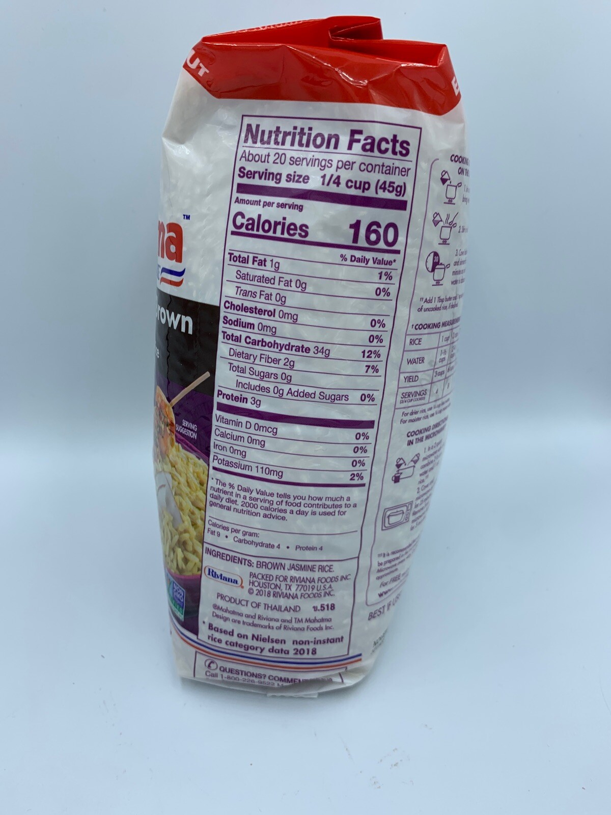 NEW 2 lb. Mahatma Jasmine Brown Rice USA 32oz Two Pound Non GMO | eBay