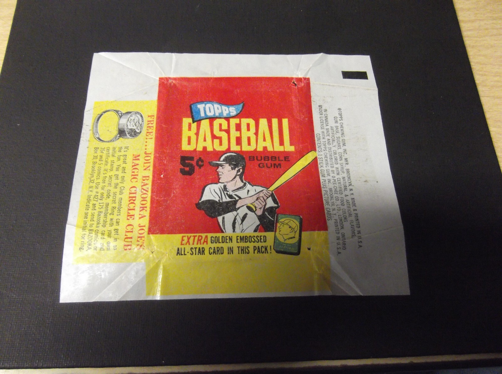 1965 TOPPS BASEBALL CARD WAX PACK EMPTY WRAPPER --SM8 | eBay