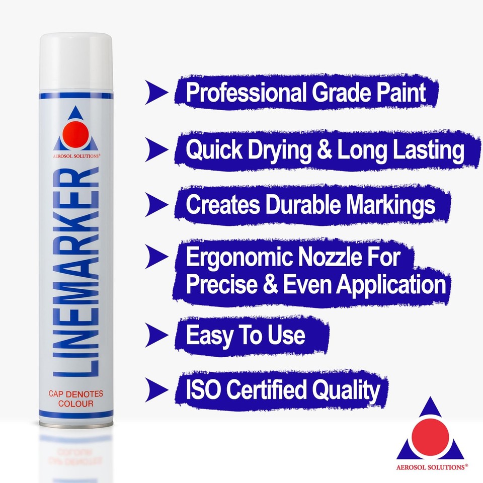 Line Marker, Grass and Road Spray Paint, Athletic Field Striping Paint ...