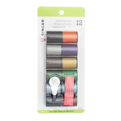 Singer Polyester Hand Sewing Thread, Assorted Colors 60641, 12 Ct | eBay