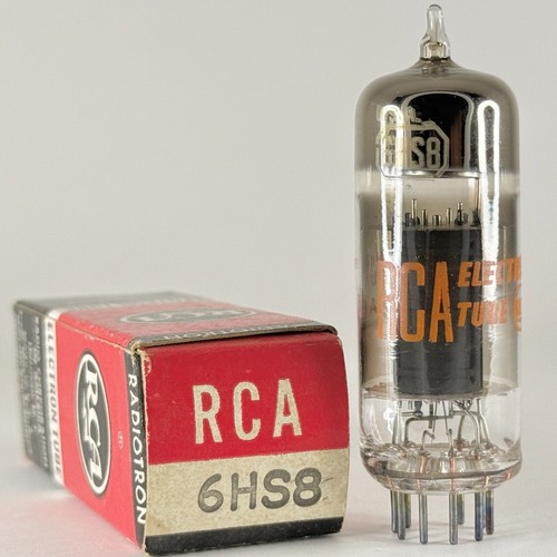 (1) Tested RCA 6HS8 Tube with Box Date Code AR Sharp Cutoff Twin ...