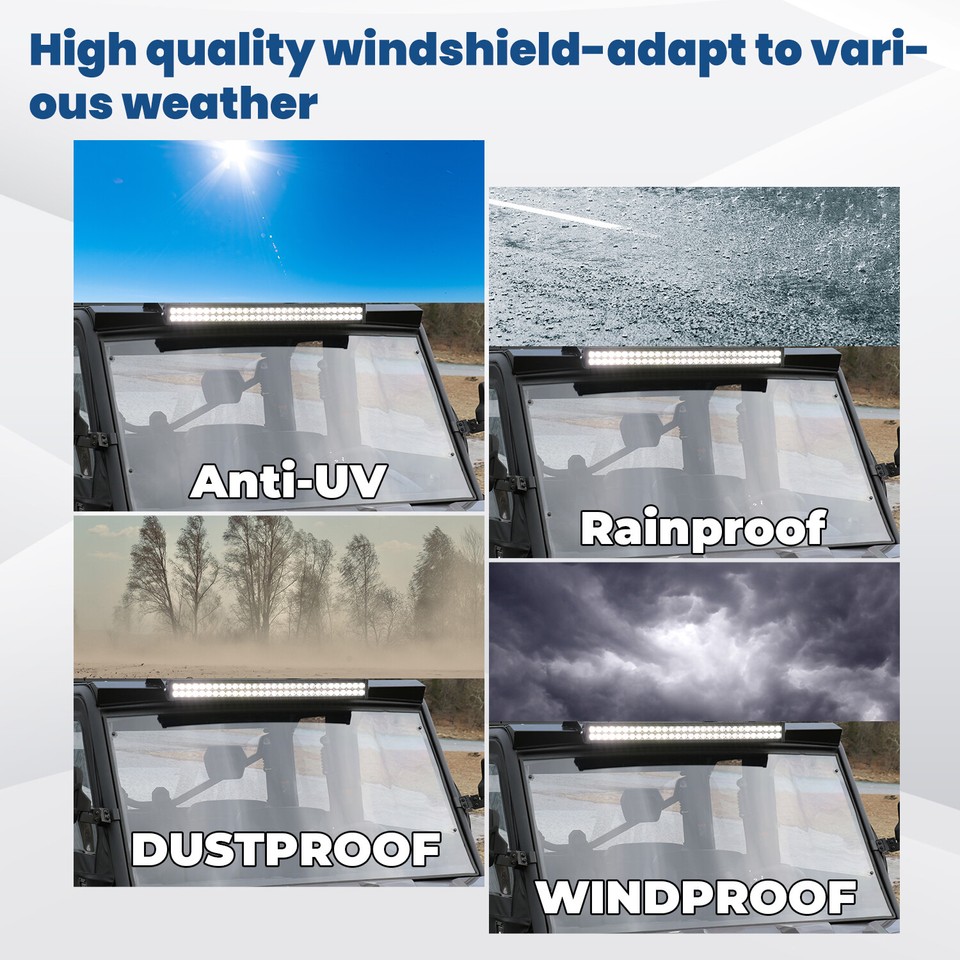 2016-2023 Can-Am Defender HD5 HD7 HD8 HD9 HD10 Clear Front Full ...