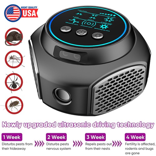 New Ultrasonic Pest Repeller Control Electronic Repellent Mice Rat ...