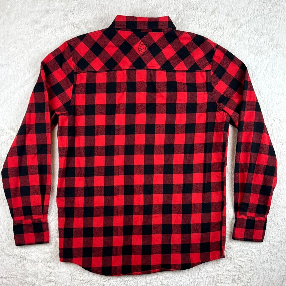 Ed Sheeran Buffalo Plaid Shirt Men’s M Red Black Long Sleeve Pictogram ...