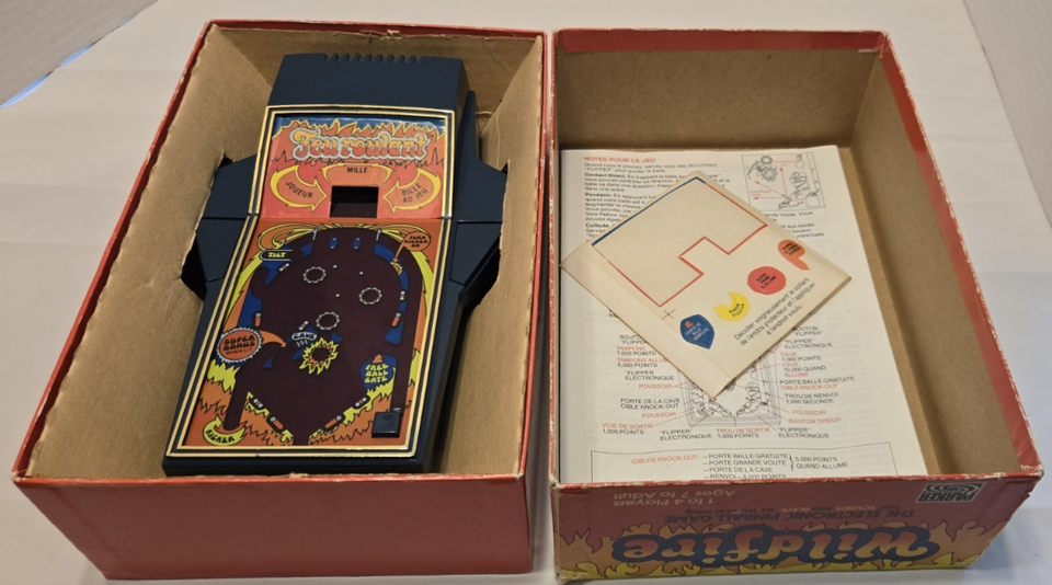 Vintage 1979 Parker Brothers Wildfire the Electronic Pinball Machine ...
