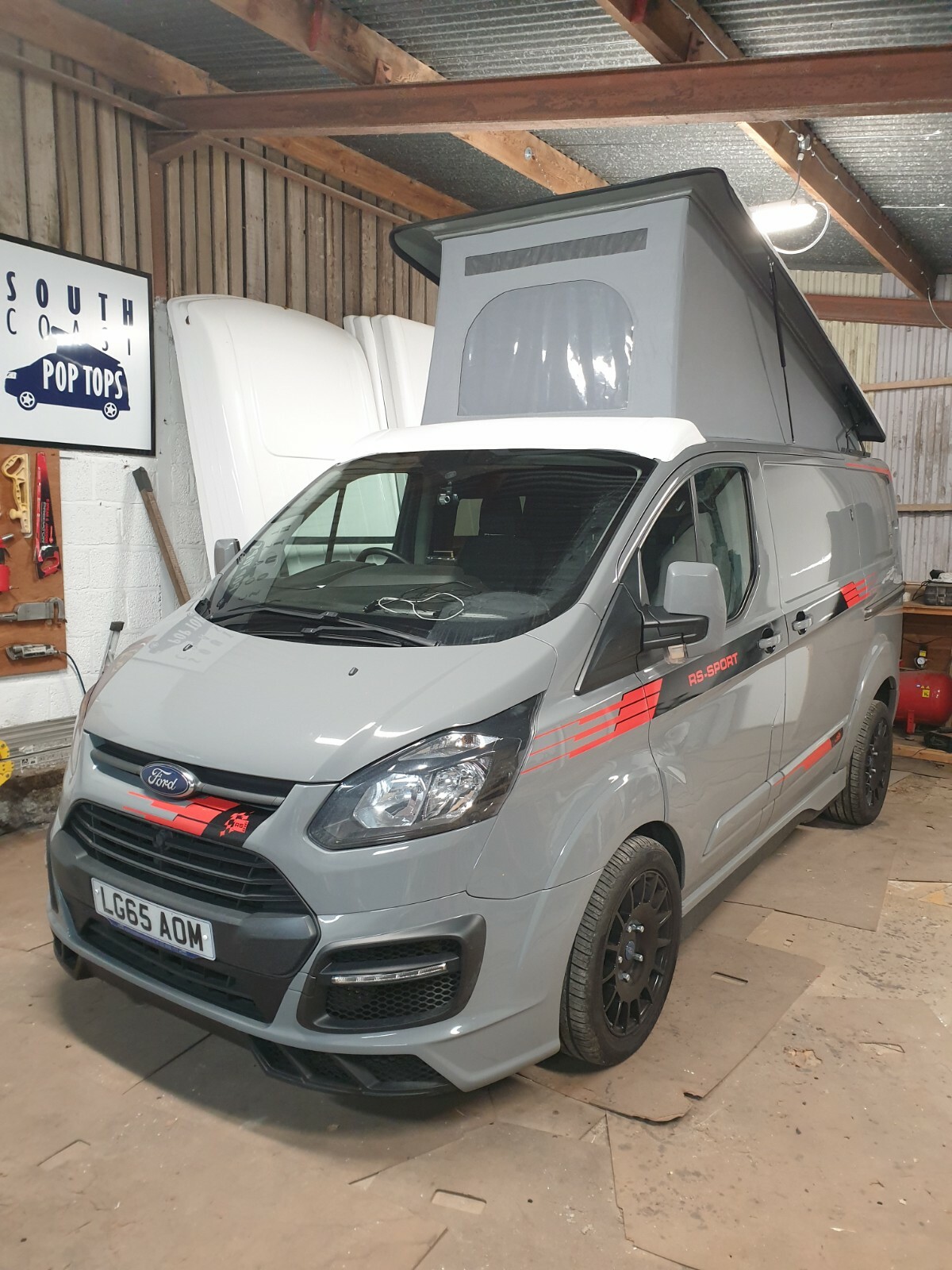FORD TRANSIT CUSTOM POP TOP/ELEVATING ROOF/SWB FULLY FITTED | eBay