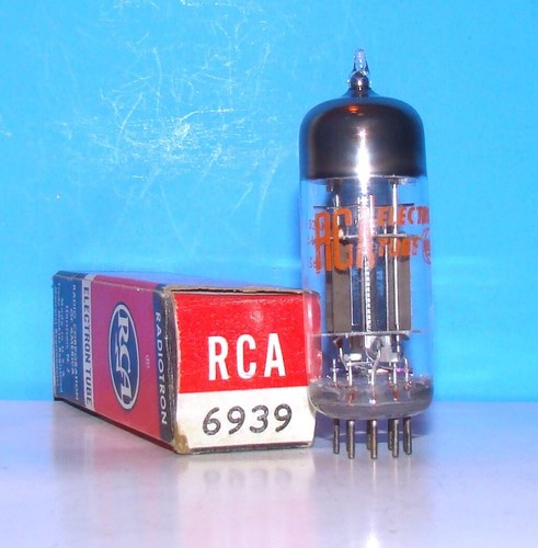 6939 RCA NOS radio audio amplifier electron vintage vacuum tube valve ...