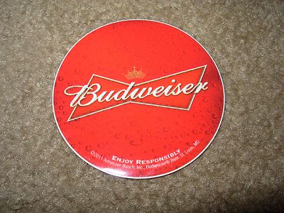 BUDWEISER Classic Red Circle Logo STICKER decal craft beer brewing ...
