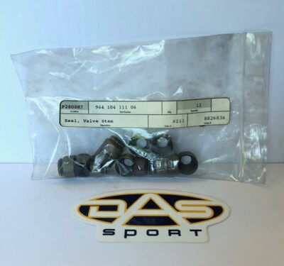 Genuine Porsche Valve Stem Seals - Set of 12 - 964 104 111 06 | eBay