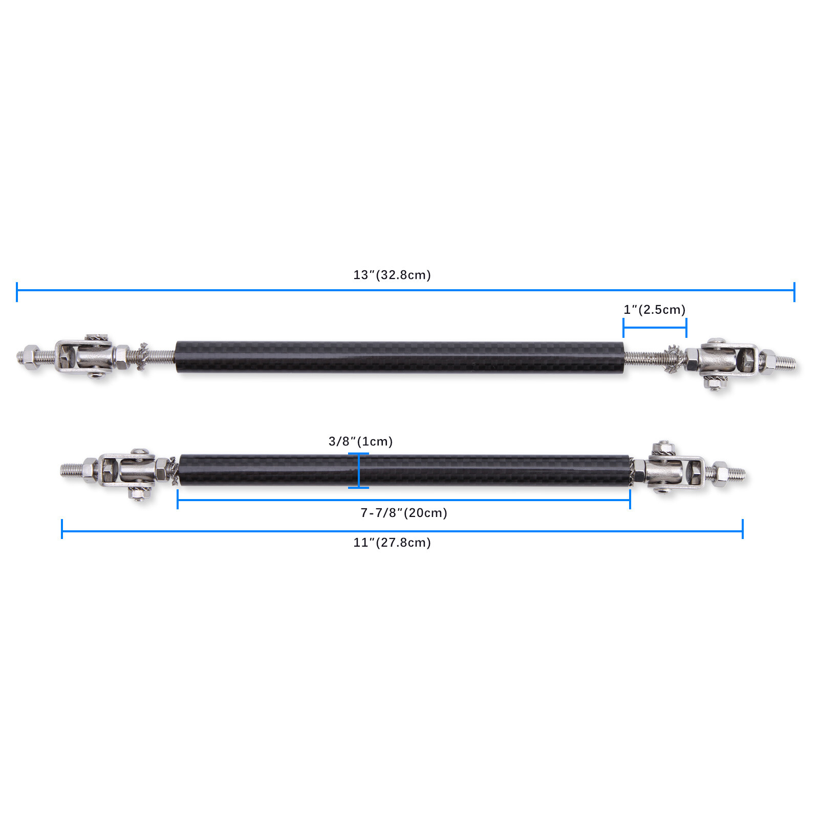 For VW Golf MK5 MK6 MK7 MK7.5 GTI GTD R Carbon Front Bumper Lip + Strut ...
