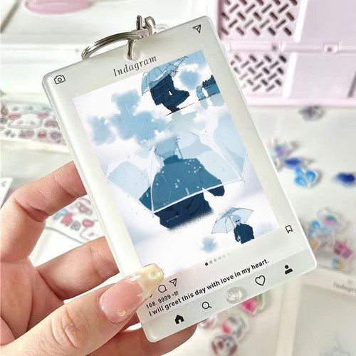 Anime Jujutsu Kaisen Satoru Gojo Photo Frame Keychain Pendant Desktop ...