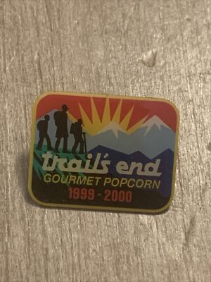 Vintage Trails End Gourmet Popcorn Gold Tone Enamel Lapel Pin & Patch ...