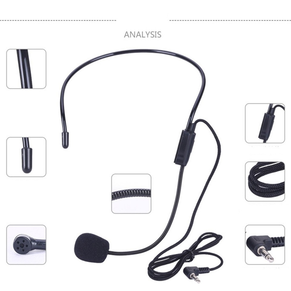 Ergonomic 3 5mm Headset Microphone Suitable for Meetings and For ...