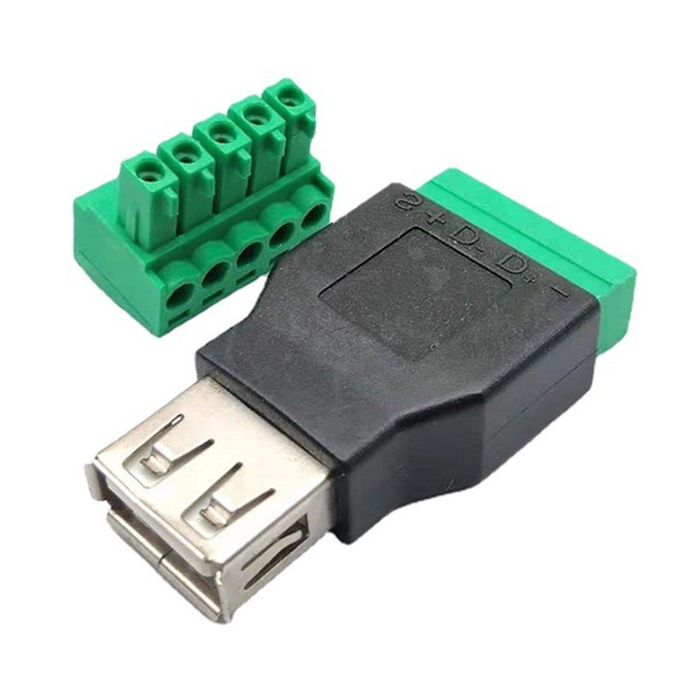 Shielded Connector USB Adapter PVC Terminal USB2.0 Electrical Equipment ...