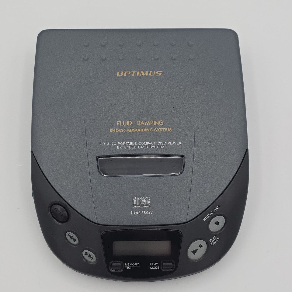 Vintage Optimus CD-3470 Portable Compact Digital Audio Player - Tested ...