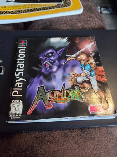 PS1 Alundra Sony PlayStation 1 *AUTHENTIC Instruction Manual & Map no ...
