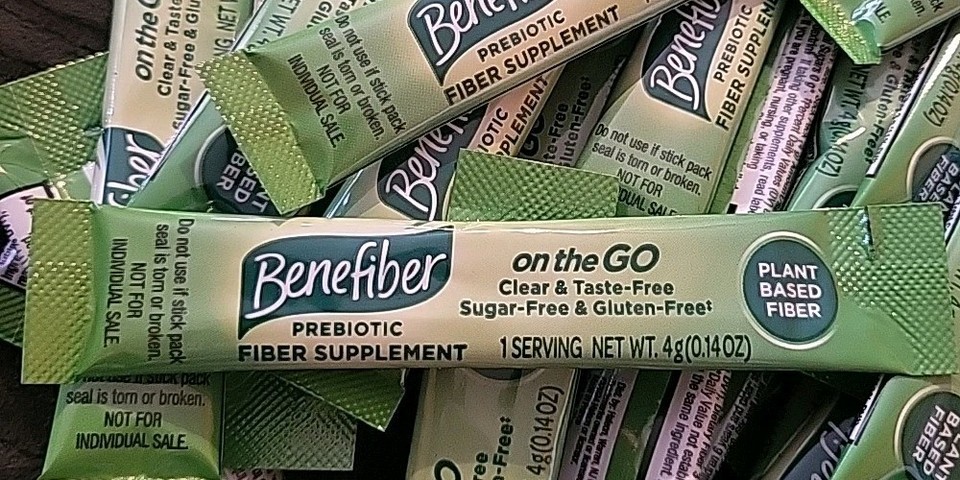 Benefiber Prebiotic Fiber Supplement On The Go (56 Packs TOTAL) ~EXP: 3 ...