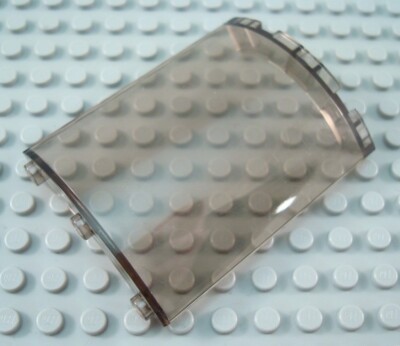 LEGO Translucent Black 4x4x6 Quarter Round Panel Piece | eBay